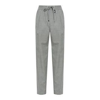 Dolce & Gabbana Pantalon en laine - Homme - Pantalons - Gris - Taille: L