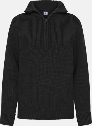 Hanseheld Damen Troyer Merino Wolle Schwarz GOTS