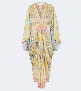 Camilla Verzierter Kaftan aus Seide