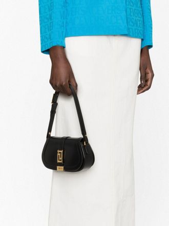 Versace Leather Shoulder Bag - Black
