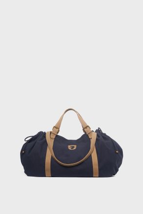 Gerard Darel Sac de voyage en toile - 72 H - Marine/Tan
