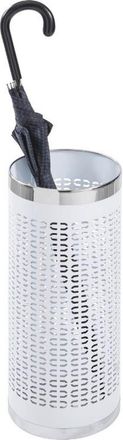 Xora Schirmständer, Weiß, Edelstahl, Metall, 50 cm, Garderobe, Schirmständer