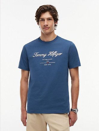 Tommy Hilfiger T-shirt en jersey textur&eacute; &agrave; logo
