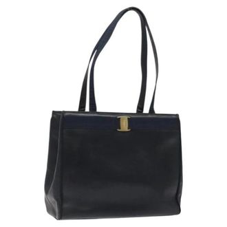 Ferragamo Pre-owned Leder Handtaschen - - Pre-owned - Damen - Blau - ONE SIZE