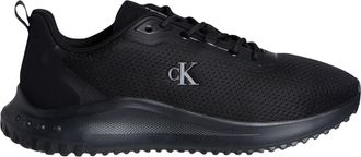 Calvin Klein Herren Runner Sneaker Eva Mix Mesh mit Logo, Schwarz (Triple Black), 42
