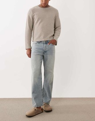 Jack & Jones Eddie - Jean ample - Bleu clair d&eacute;lav&eacute;