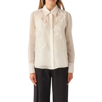 Max Mara Femme, Blouses et Chemises, Blanc, Taille: 38 FR Chemises