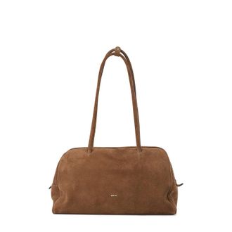 Abro Abro Crossbody Bags - Schultertasche Amara aus Veloursleder - Gr. unisize - in Braun - f&uuml;r Damen