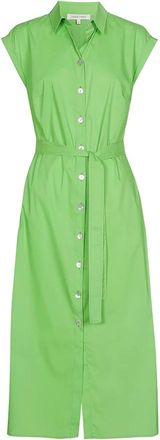 Marie M&eacute;ro Femme, Robes, Vert, Taille: 48 FR Robe Boutonn&eacute;e et Ceintur&eacute;e
