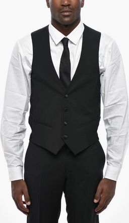 Corneliani CODE Dreiteiliger Anzug aus Mohairmix mit Spitzrevers Corneliani