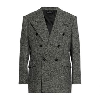 Dolce & Gabbana Wollblazer mit offenen Revers - - Jackets - Herren - Grau - XL