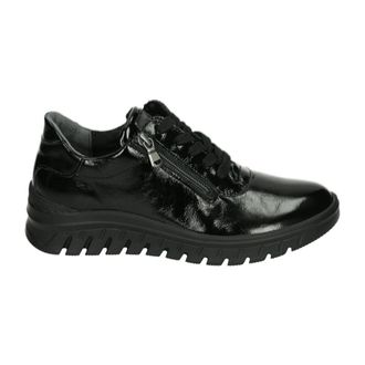 Waldl&auml;ufer Sportliche Flache Schuhe Schwarz Lac - - Shoes - Damen - Schwarzk - 36 EU