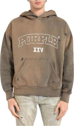 Purple Homme, Sweatshirts et sweats &agrave; capuche, Gris, Taille: S Slab Sweat &agrave; capuche