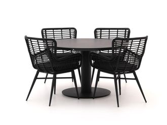 Intenso Furniture Intenso Asti/La Fonte &Oslash; 120 cm Gartenm&ouml;bel-Set 5-teilig