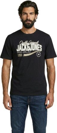 Jack & Jones Print-Shirt Bequemes Slimfit Shirt (Spar-Set, 3er-Pack) in Unifarbe mit Print