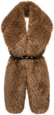 Moncler Moncler Plastron Textur&eacute;, Femme, Marron, Taille: Uni