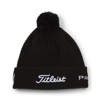 Titleist Tour Pom Mütze, Schwarz/Weiß, Einheitsgröße Unisex Erwachsene, Schwarz/Weiß, One Size