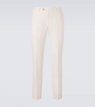 Frescobol Carioca Pantalon droit Affonso en lin