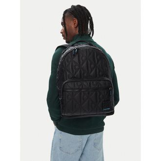 Calvin Klein Rucksack Calvin Klein Emblem Aop Puffer Backpack LV04D3474G Schwarz