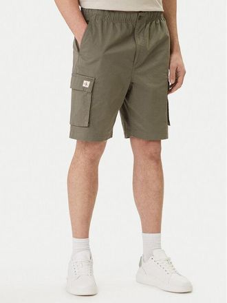 Calvin Klein Jeans Stoffshorts LV04RB618G Khakifarben Regular Fit