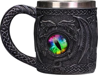 Generic Dragon Beer Becher - veking Tankard Geschenk, nordisches Trinken Stein | 3.35x4.13x5,91 Zoll mittelalterlicher Drachenkaffeetasse, Gothic Ale Beverage
