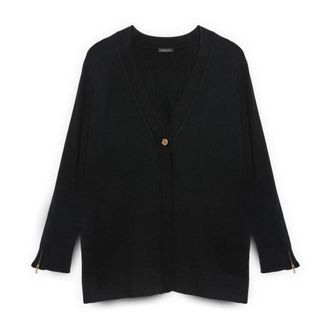 Fiorella Rubino Damen, Strickwaren, Schwarzk, LGr&ouml;&szlig;e