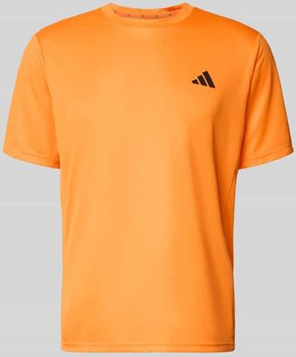 adidas T-Shirt mit Logo und Rundhalsausschnitt