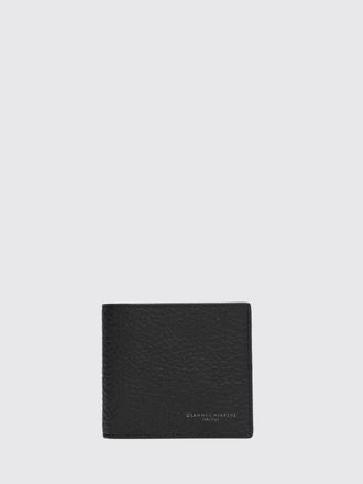 Gianni Chiarini Portefeuille bifold en cuir grain&eacute; avec logo lettrage