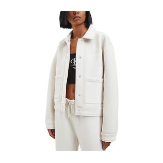 Calvin Klein Bestickter Blazer mit Knopfverschluss - - Jackets - Damen - Beige - S