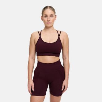 creamy fabrics Seamless Cross over Sport Bra