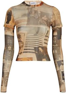 Jean Paul Gaultier T-shirt imprim&eacute; transparent