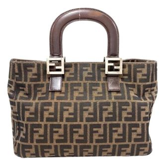 Fendi Sac &agrave; main Pre-owned Vintage en toile - Femme - Pre-owned - Brun - Taille: ONE Size