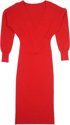 P.A.R.O.S.H. P.a.r.o.s.h., Femme, Robes, Rouge, Taille: 38 FR Midi Dress