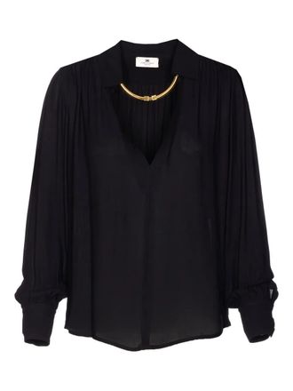 Elisabetta Franchi Georgette-Bluse