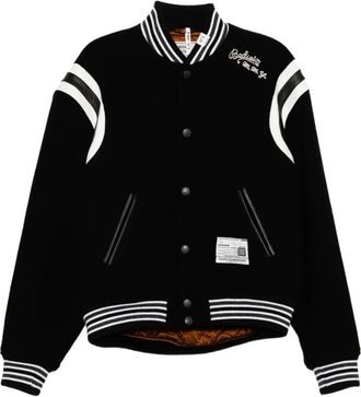 Miharayasuhiro veste bomber à logo brodé - Noir