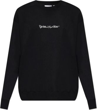 Off-white Homme, Sweatshirts et sweats &agrave; capuche, Noir, Taille: XL SweaT-shirt avec logo brod&eacute;
