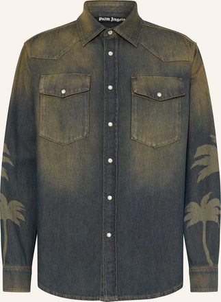 Palm Angels Jeanshemd blau