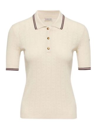 Moncler Poloshirt - Wei&szlig;