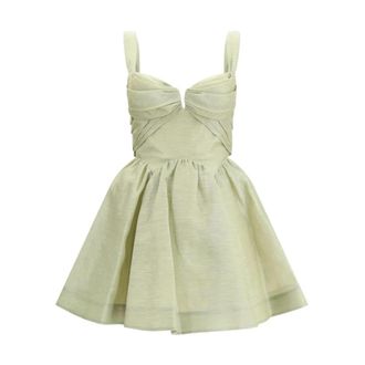 Zimmermann Rebellion Drape Mini Dress - - Dresses - Damen - Gr&uuml;n - M