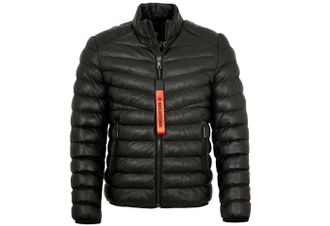 Milestone Lederjacke MSHendrik Milestone - Herren Lederjacke Steppjacke Lammnappa schwarz
