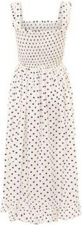 Zwillingsherz Maxikleid Classic Dots kn&ouml;chellang, breite Tr&auml;ger, mit Punkten, elastisches Oberteil