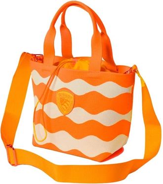 Blauer Femme, Sacs, Orange, Taille: ONE Size Bolso tejido t&eacute;cnico y estampado ondas