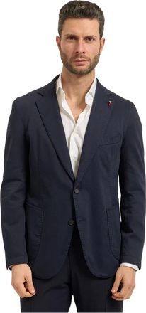 Mulish Homme, Vestes, Bleu, Taille: 2XL Veste en coton stretch