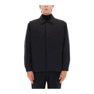 Herno Homme, Vestes, Noir, Taille: XL Ultrasuede Overshirt Jacket