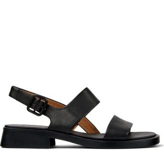 Camper Schwarze flache Sandalen f&uuml;r Frauen - - Shoes - Damen - Schwarzk - 36 EU