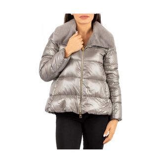 Herno Femme, Vestes, Gris, Taille: 38 FR Bomber Jacket