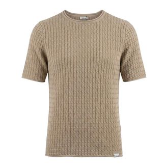 Lind Tricot &agrave; col rond - Femme - Pulls - Beige - Taille: 40 FR