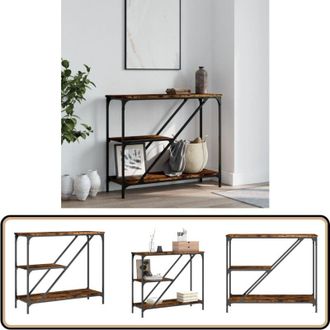 vidaXL Konsolentisch R&auml;uchereiche 88,5x30x75 cm Holzwerkstoff - Konsolentisch - Wohnraumgestaltung - Sideboard - Holztisch - Esszimmerm&ouml;bel