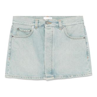 Haikure Denim Skirts - Femme - Jupes - Bleu - Taille: W26