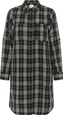 Part Two Femme, Robes, Noir, Taille: 36 FR Robe Chemise à Carreaux Noire SardiasPW DR